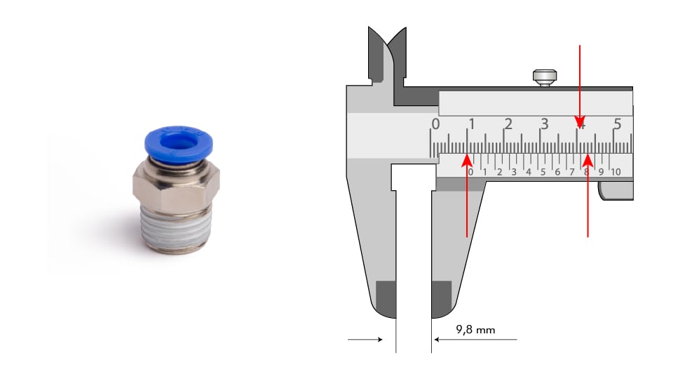 Identificación y medición de una Rosca